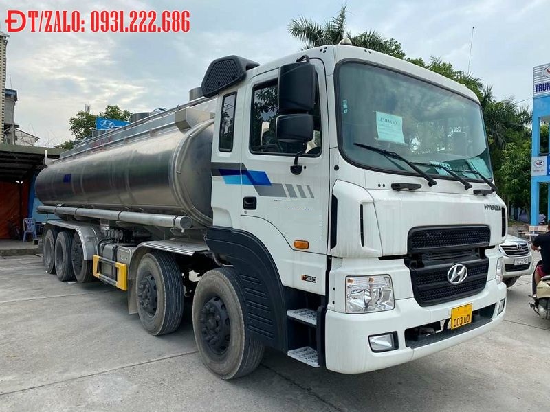Ô tô xi téc chở xăng dầu 28 khối Hyundai HD360 bồn nhôm - Tổng kho xe ...